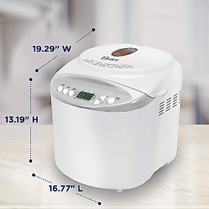 Oster Expressbake Bread Maker with Gluten-Free Setting, 2 Pound, White (CKSTBR9050-NP)