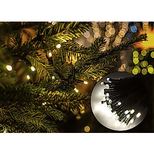 ORA LED Solar Powered String Lights, 200 LED’s, 112 ft., Waterproof, Dusk/Dawn Sensor, Perfect for Holiday, Christmas, Indoors, Outdoors, Home, Garden, Lawn, Patio, Wedding, Decorative Landscape