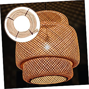 GANAZONO 1 Roll Woven Rattan Chair Outdoor Rattan Furniture Storage Baskets Wicker Basket Weaving Rattan Table Knit Rattan Basket Round Reed DIY Rattan Chair Repair Material Rattan Webbing