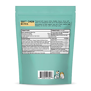 Dr. Mercola Bark & Whiskers Bone & Joint Bites, 6.34 Oz. (180 g), 1 Bag, Supports Joint Comfort and Mobility, Veterinatrian Formulated, Non-GMO