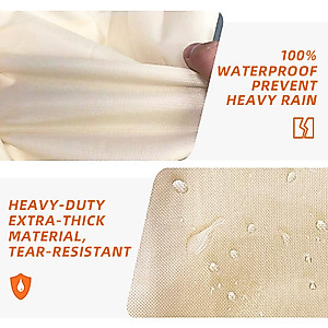 Umbrauto Outdoor Couch Cover Patio Furniture Covers Waterproof Outdoor Sofa Covers Heavy Duty Fade Resistant Patio Sofa Cover (60" Lx35 Wx32 H)