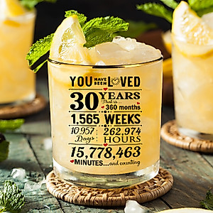 Kies®Gift- 1993 30th Birthday Gifts for Men and Women Personalised Whiskey Glass 30th Birthday Decorations 30th Gifts for Couple 30th Gifts for Brother Gift for Husband 30th Birthday Gifts for Him