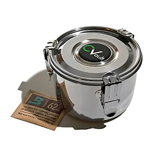 CVault Humidity Control Airtight Stash Container by - Size: Large (2-8g Boveda Packs Included)