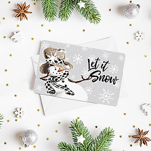 Artoid Mode 36 Pack Merry Christmas Thank You Cards Deer Snowman Truck Xmas Tree Greeting Cards Gift With Envelope Sticker Blank Note Cards for Birthday Wedding Baby Shower Bridal Shower, 4 x 6 Inch