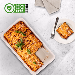 NutriChef 9-inch Ceramic Bread Loaf Pan, Non-Stick Coated Layer Surface, Great for Food Preparation, Serving, Pastry Dessert Baking