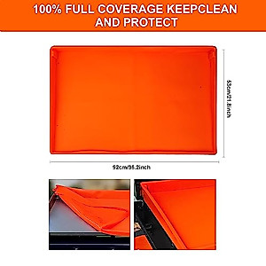 USRCAKW 36 Inch Upgrade Full-Wrap Edge Griddle Mat Cover for Blackstone, Silicone Grill Mat Griddle Protector Blackstone Accessories Reusable and Durable, Protect from Dust, Rust, Insects and Leaves