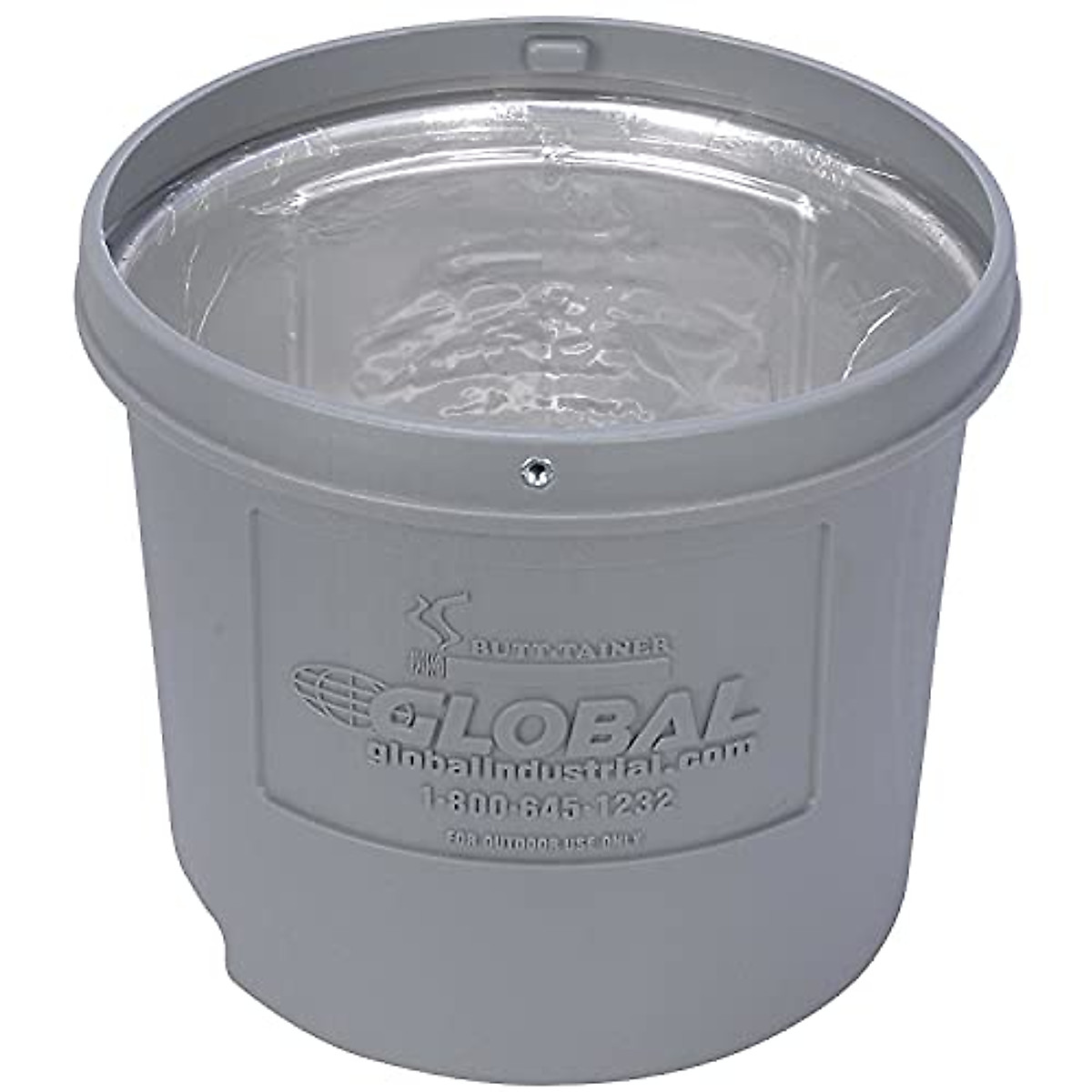 Global Industrial Gray Outdoor Ashtray, 5 Gallon