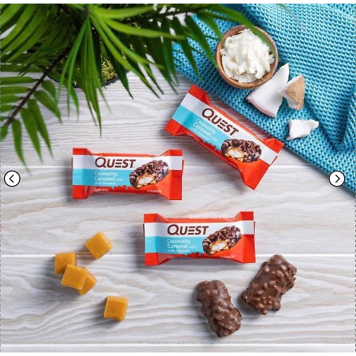 Quest Nutrition Coconutty Caramel Flavor With Almonds Candy Bites 5g Protein 1g Carb. (2pack)