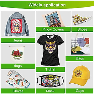 CenDale Premium DTF Transfer Film 13"x19" - A3 Plus 50 Sheets Double-Sided Matte Clear PreTreat Sheets PET Heat Transfer Paper for DIY Direct Print on All Fabric and Colors T-Shirts Textile