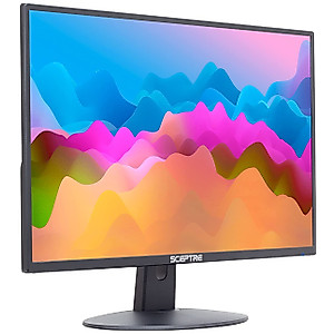 Sceptre E249W-19203R 24-inch FHD LED Gaming Monitor 2X HDMI VGA 75Hz Build-in Speakers, Machine Black (Renewed)