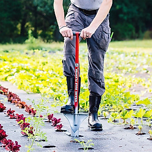 Garden Weasel Bulb Planter - Long Handle | Annuals, Ground Cover, Vegetables, Spring and Fall Bulbs | Sod Cutter, Remover, and Plugger, Grass Planter, Bulb Planting Tool | 91350