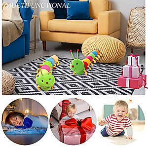 CHELEI2019 19" Caterpillar Stuffed Animal,Colorful Stuffed Caterpillar Plush Pillow for Kids