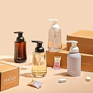 Tirtyl Foaming Replacement Pump Set - 2 Pack - 40mm (1.57”) Wide Rim (40/410 neck size) - Unique Matte Finish - High Rated 1.66c Foam Output for Maximum Foam (Matte White)