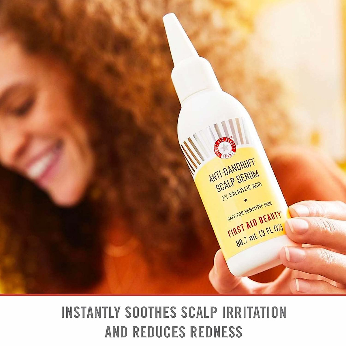 First Aid Beauty FAB Anti-Dandruff Scalp Treatment – Fights Dandruff, Instantly Soothes Dry Scalp – 3 oz