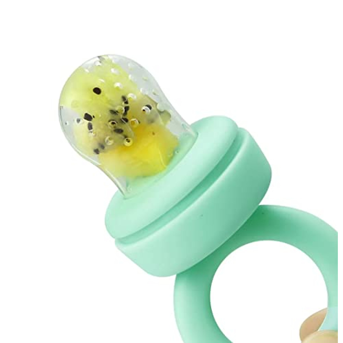 PandaEar 3 Pack Silicone Baby Fruit Food Feeder Pacifier with 3 Sizes Silicone Pouches, BPA Free Mesh Feeder for Infants