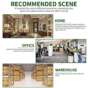 14 Pack Mouse Traps Indoor for Home,Rat Traps with Enhanced Stickiness, Mouse Sticky Traps Glue Board for House Indoor Outdoor, Glue Traps for Mice and Rats Easy to Set (13" x 8.5")