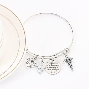 HUTIMY Physical Therapist Gifts Bracelet For Women Funny Physical Therapy Charm Bangle Bracelets Present Ideas Items Stuff Merchandise Pt Jewelry Massage Physical Therapist Bracelet