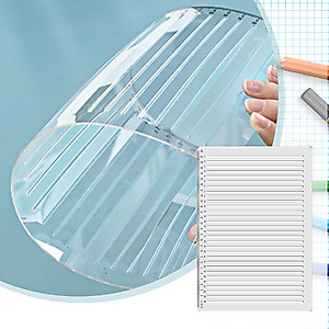 Line Stencil Straight Line Stencil 0.35inch Spacing Line Plastic Writing Guide Template Line Drawing Stencil Template for Journaling Scale Writing Ruler for Paper Card Aids