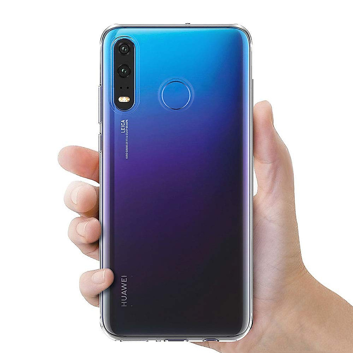 MaiJin Case for Huawei P30 Lite/Nova 4E (6.15 inch) Soft TPU Rubber Gel Bumper Transparent Back Cover