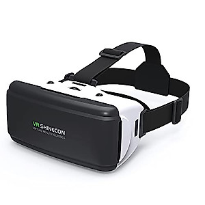 3D HD VR Glasses, 360° Panoramic View, Soft and Comfortable, Support Myopia Users Below 400 °, Suitable for The Current Smart Phone, 4.7-6.5 Inch Mobile Phone