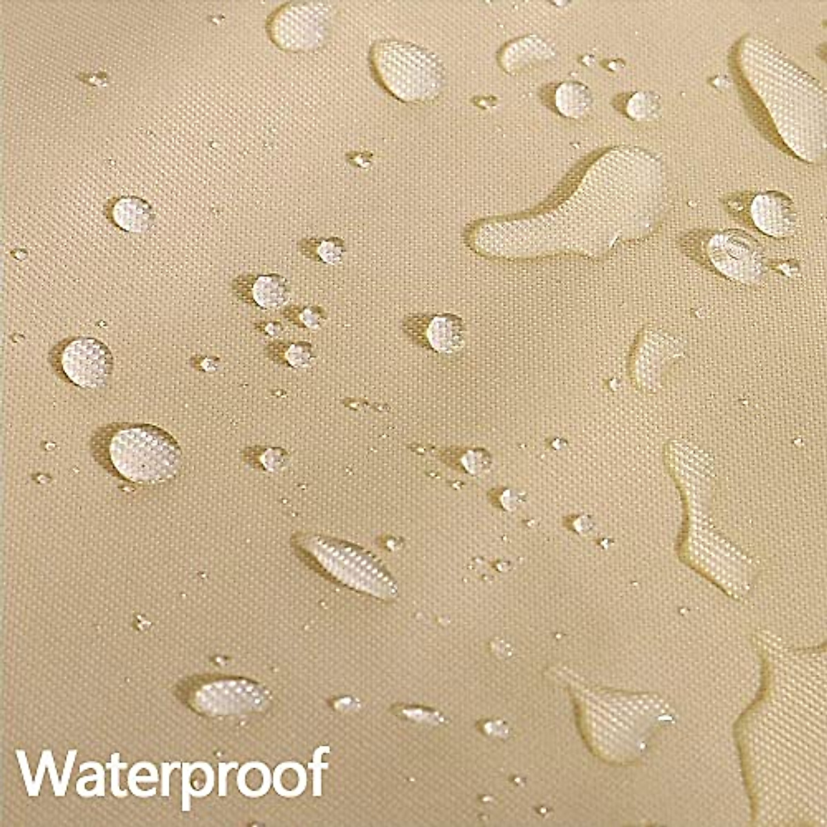 Cozzka 52 Inch Outdoor Prep Table Cover for Keter Unity XL Portable Outdoor Table and Storage Cabinet Heavy Duty Waterproof UV Resistant BBQ Grill Prep Table Cover Patio Bar Cooking Cart, Beige