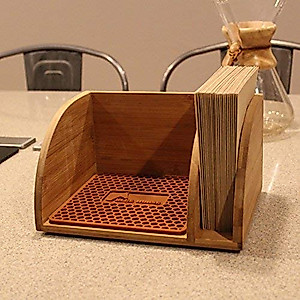 Blue Horse Caddy with Matching Brown Mat compatible with Chemex Coffee Maker