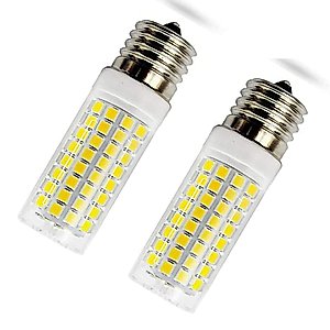 E17 Led Bulb 8W dimmable AC110v 120v E17 led Microwave Oven Light 800LM 80 watt Halogen Equivalent E17 Base Daylight White 6000k(2 Pack of