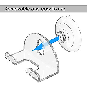 Linkidea 3 Packs Razor Suction Cup Hooks, Shower Wall Mounted Shaver Hanger Holder for Bathroom, Removable Wall Hooks Compatible with Venus Platinum