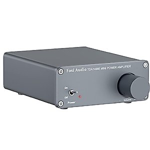 Fosi Audio TDA7498E 2 Channel 160W x2 Stereo Audio Amplifier Mini Hi-Fi Class D Car Integrated Amp for Passive Speakers with 24V Power Supply