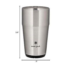Snow Peak Shimo Tumbler 470 Silver One Size