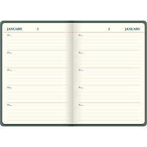 Letts Icon A5 undated 5 year diary - green