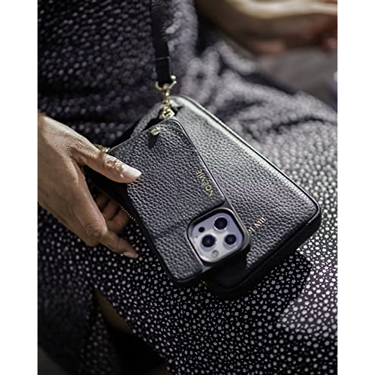 X-Doria Noémie Cardiff Expanded Pouch Extension for Noémie Napa, Black/Gold