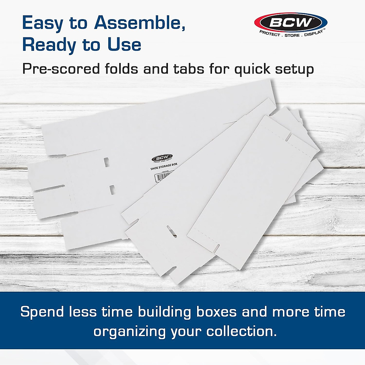 BCW Shoe 2 Row Storage Box (1600 Ct.) - Corrugated Cardboard Storage Box - BX-SHOE