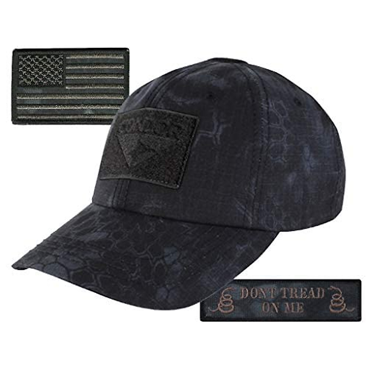 Condor Kryptek TYPHOON Tactical Cap & Patch Bundle - USA