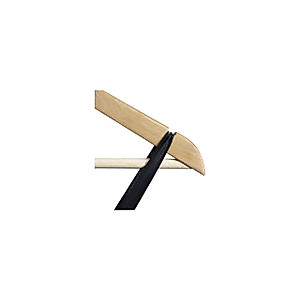 Organize It All 15-Pack Natural Dress Hanger with Wood Bar