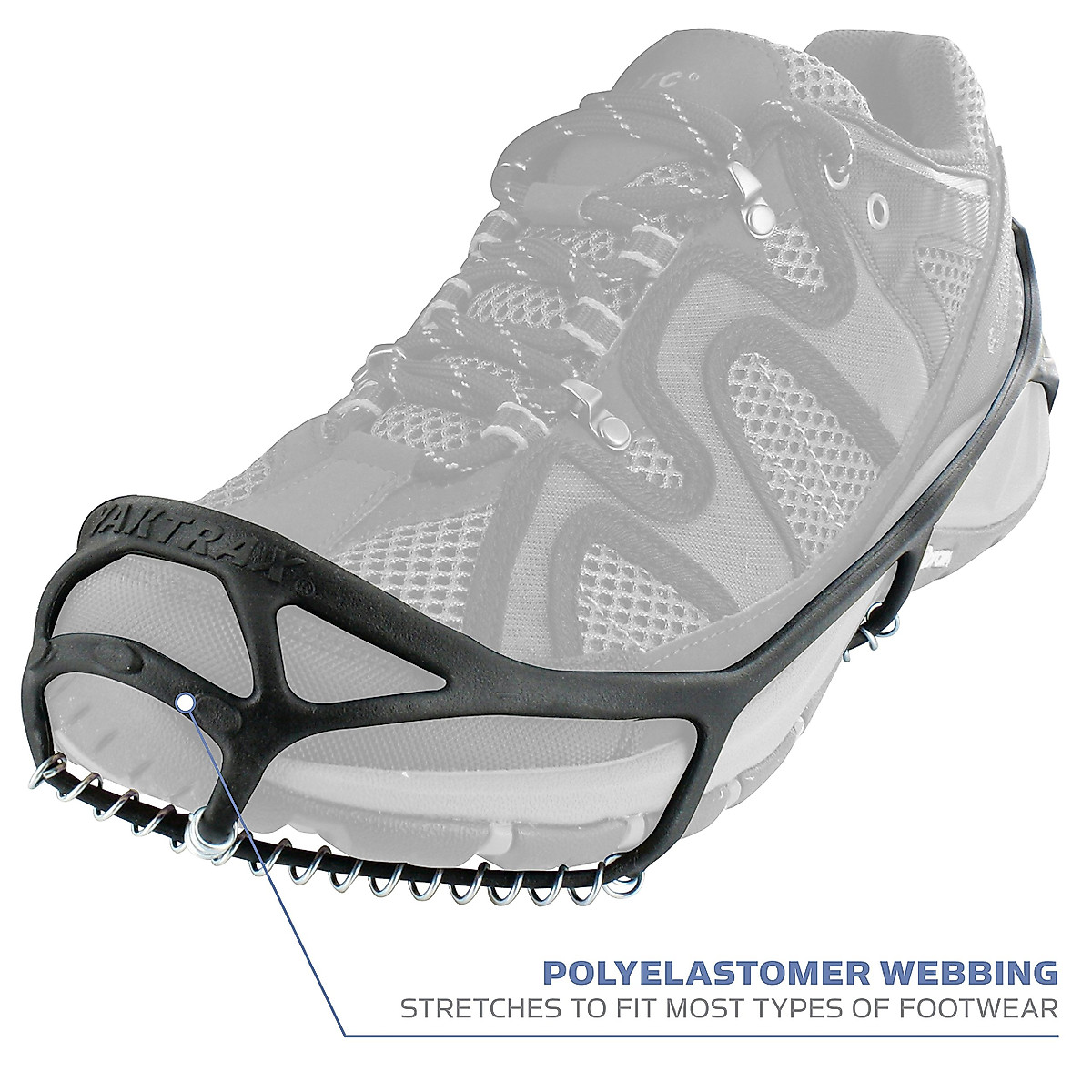 Yaktrax Walk Traction Cleats for Walking on Snow and Ice (1 Pair), Medium