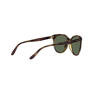 Vogue Eyewear Women's VO5453S Round Sunglasses, Dark Havana/Dark Green, 53 mm