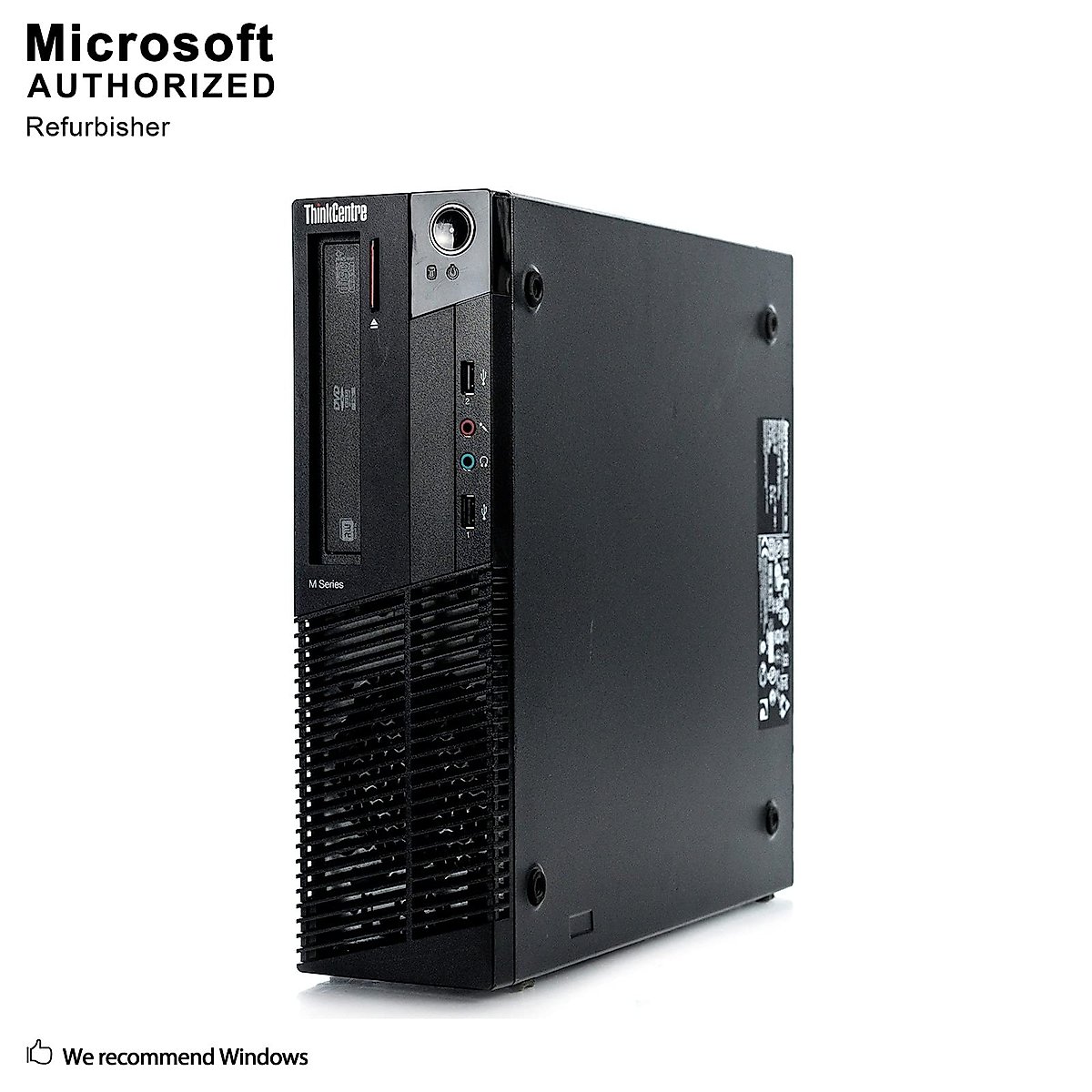 Lenovo Think Center M81 SFF Desktop Computer, Intel Quad Core I5-2400 3.1GHz up to 3.4GHz, 12GB DDR3 RAM, 2TB HDD, DVD, WIFI, BT 4.0, HDMI, VGA, Display port, W10P64 (Renewed)