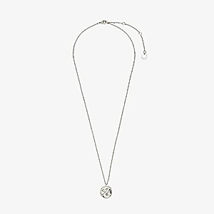 Pura Vida 18" Silver Plated Crystal Wave Coin Necklace - Handmade Statement Necklace with Czech Crystal - Silver Necklace for Women, Long Necklaces for Teen Girls, Boho Jewelry for Women - 3" Extender