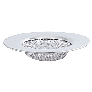 Mtsooning 2Pcs Kitchen Sink Strainer Drainer, 3 Inch Stainless Steel Mesh Sink Drain Cover Stopper for Kitchen Basin Bath Basket Filter Replacement