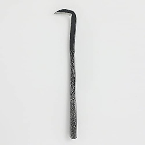Wazakura Bonsai Scraper Jin Sickle Knife Made in Japan in Carbon Steel, Shari Carving Tool, Japanese Dead Wood and Bark Grafting Cutter