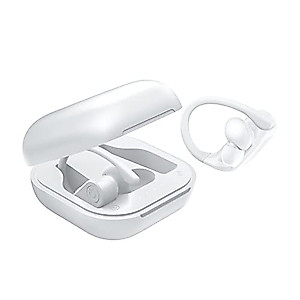 COBY True Wireless Sport Earbuds 15 Hours, Charging Case, Playback Controls, Siri and Google Assistant, Auto Bluetooth 5.0 Pairing, for Gym, Running, Workout - Works with iPhone, Android, iPad (White)