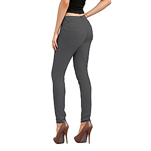 Hybrid & Company Women's Butt Lift Stretch Denim Jeans P37370SK Gunmetal 5