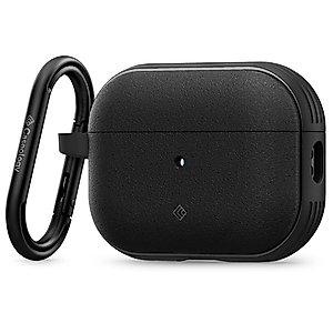 Caseology Vault for Airpods Pro 2 Case [Keychain Carabiner Included] Designed for Airpods Pro 2nd Generation (2022) - Matte Black
