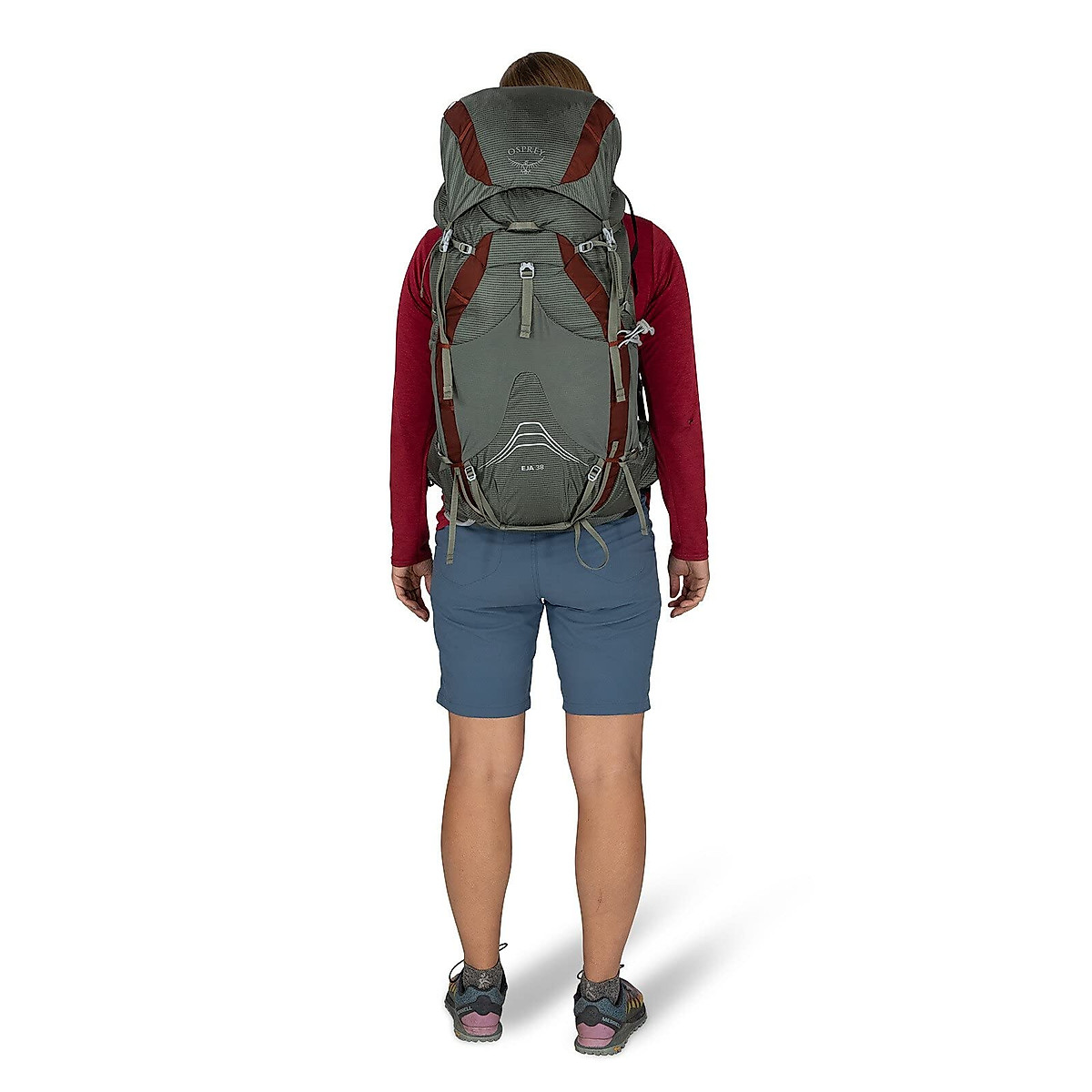 Osprey Eja 38 Women's Ultralight Backpacking Backpack, Cloud Grey, X-Small/Small