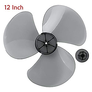 Aislor Fan Blade, Replacement Part fits for 16-inch/400mm Standing Pedestal Fan or Table Fanner Grey 12 Inch