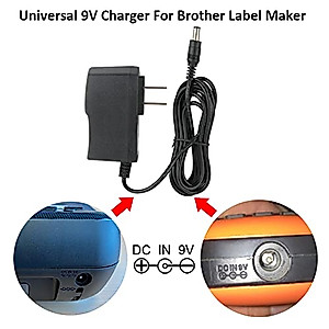 EC Power AD Ac Dc Adapter for Brother P-Touch PT-D210 PT D200 PTH110 Label Maker Replacement AD-24 Power Supply Cord Charger Wall Plug(6.6 Ft Cable)