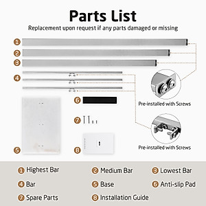 KES Standing Towel Rack 3-Tier with Heavy Marble Base, Free Standing Towel Racks for Bathroom Floor, SUS304 Stainless Steel Brushed Finish, BTH217S3-2