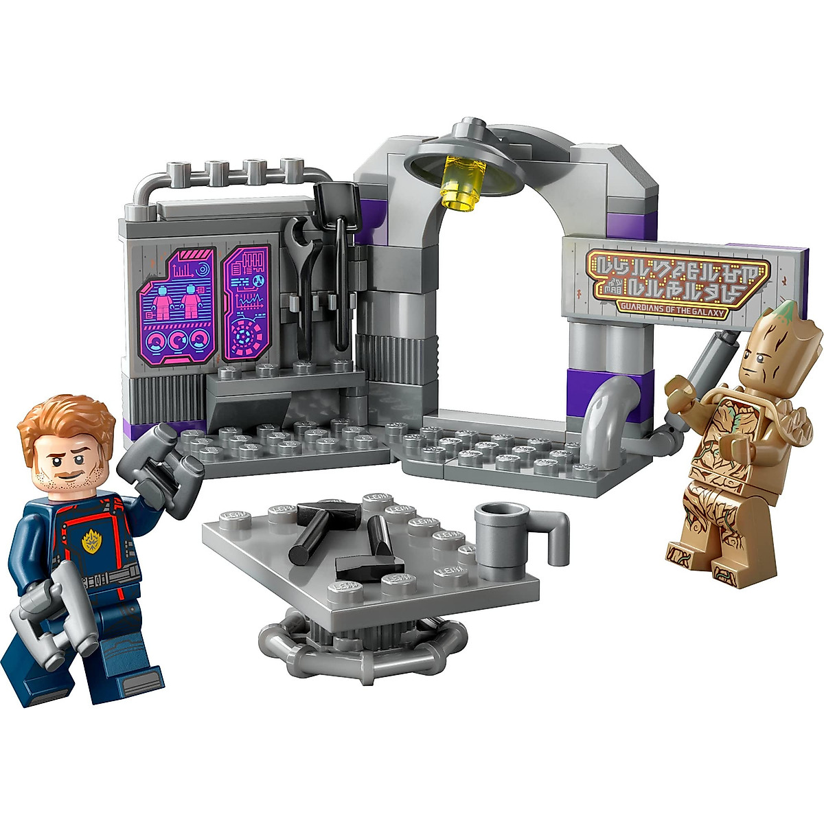 LEGO Marvel Guardians of The Galaxy Headquarters 76253, Super Hero Building Toy Set from Guardians of The Galaxy 3 with Groot and Star-Lord Minifigures, Gift for Kids, Boys and Girls Ages 7 and up