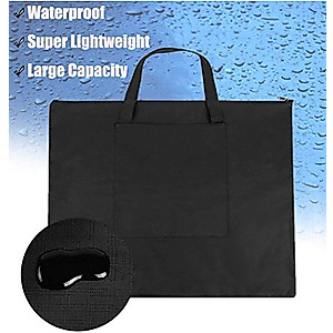 Canvas Art Portfolio Carry Bag Large Size A2 Artist Portfolio Case Drawing Board Bag Lightweight Poster Board Storage Bag Artwork Drawing Painting Photography SketchingArt Supplies Organizer (68x53CM)